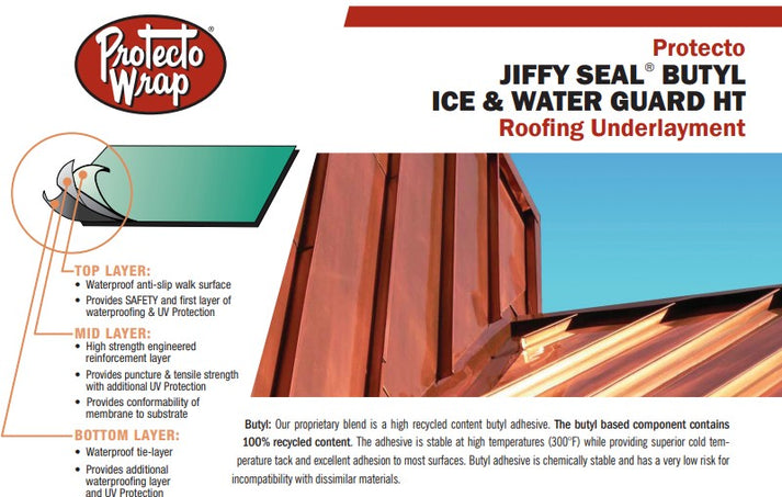 Jiffy Seal Ice & Water Guard HT Butyl - Flashing Experts